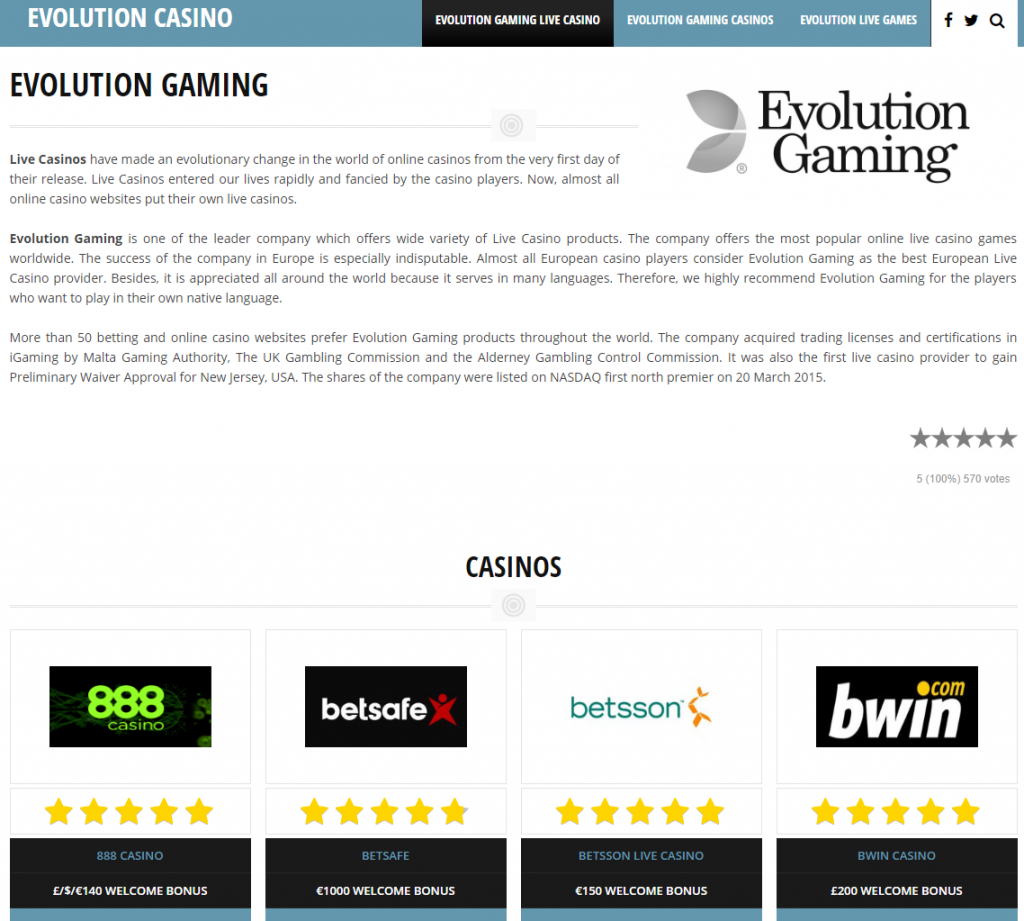 Affiliate Marketing Company Malta | evolution.casino